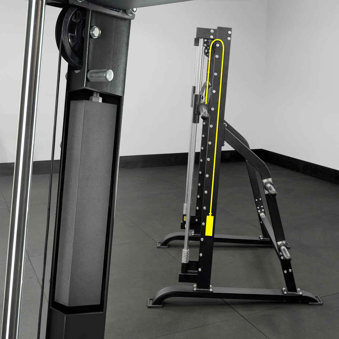 Counterbalanced Smith Machine w/ Weight Plate Storage – Valor Fitness