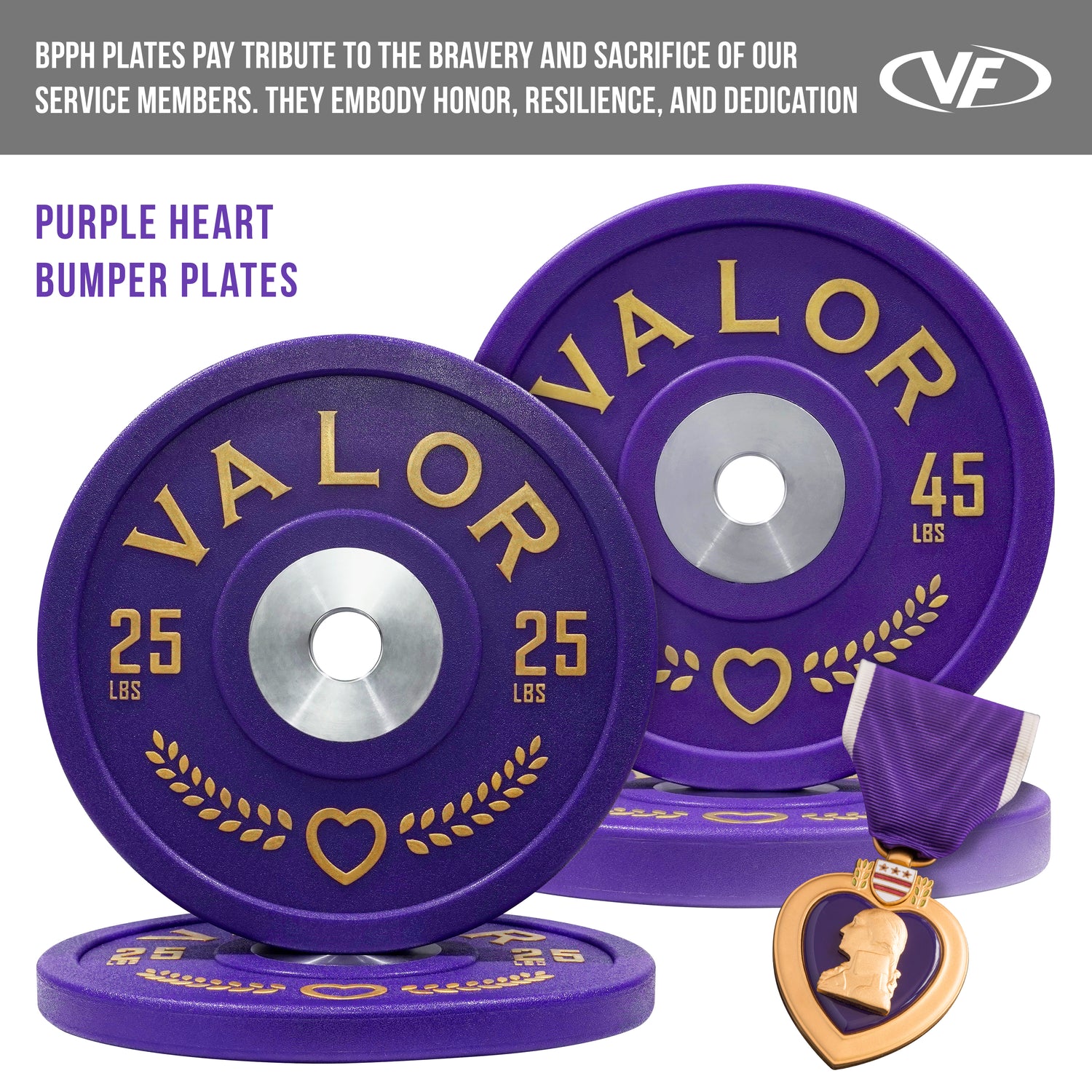 BPPH Purple Heart Bumper Plates - Shop Now