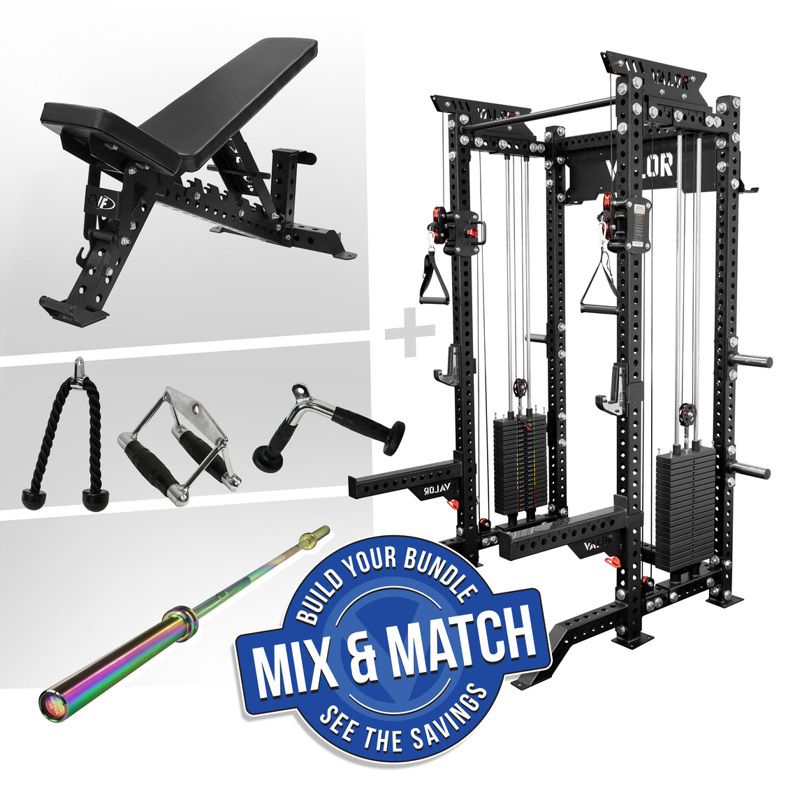 Functional Trainer Bundles | Full Home Gym Setup for Less – Valor Fitness