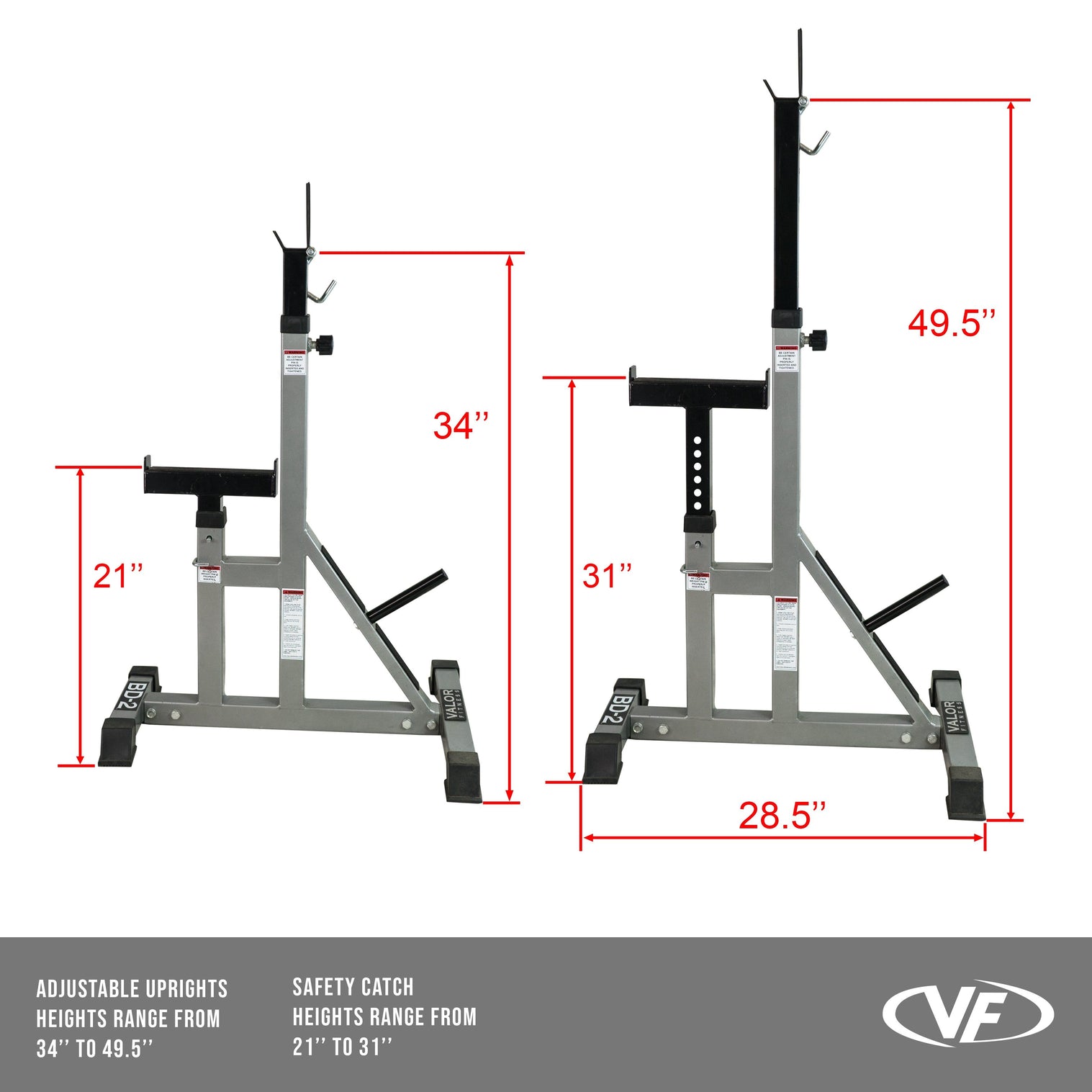 Independent Bench Press Spotter Stands – Valor Fitness