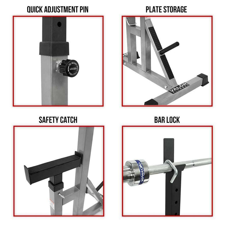 Independent Bench Press Stands | Valor Fitness BD-2