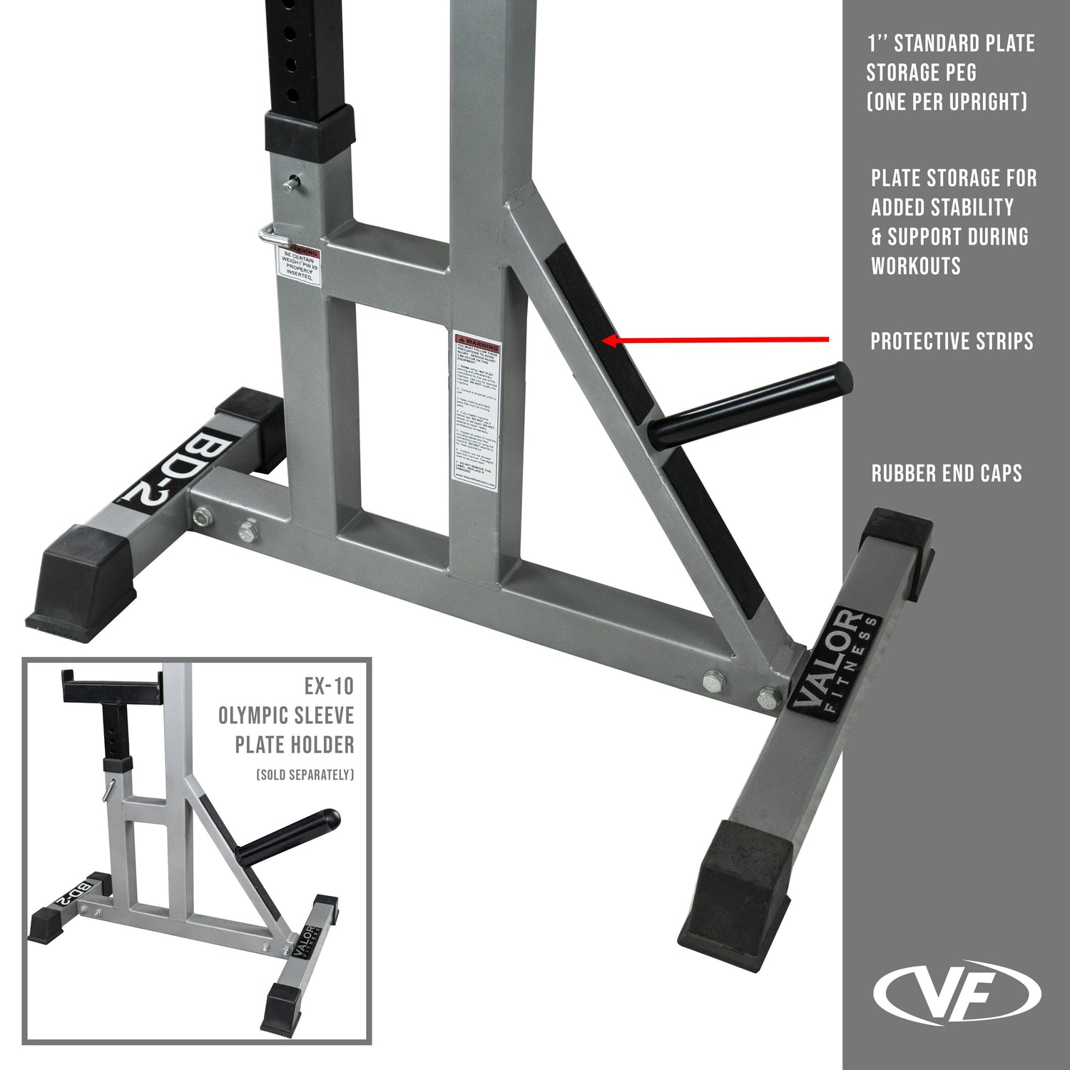 Independent Bench Press Stands | Valor Fitness BD-2