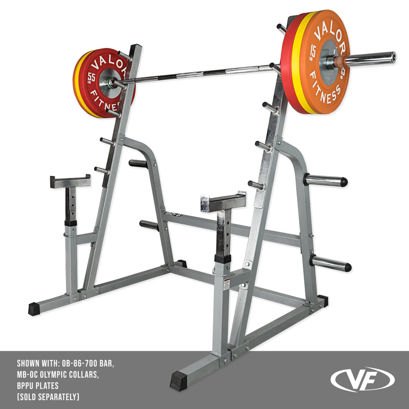 Adjustable Squat and Bench Rack with Safety Catches – Valor Fitness