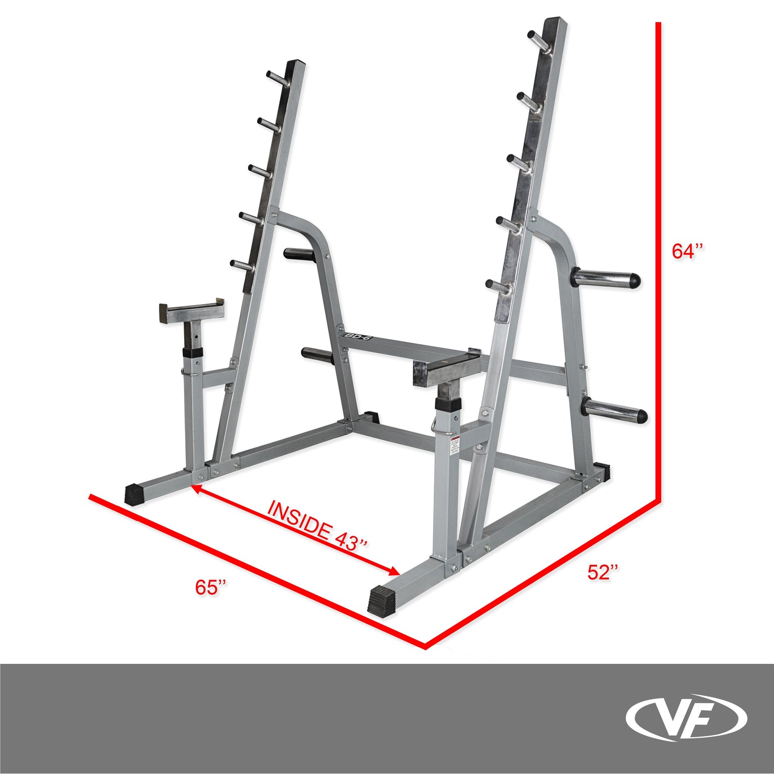 Adjustable Squat and Bench Rack with Safety Catches – Valor Fitness