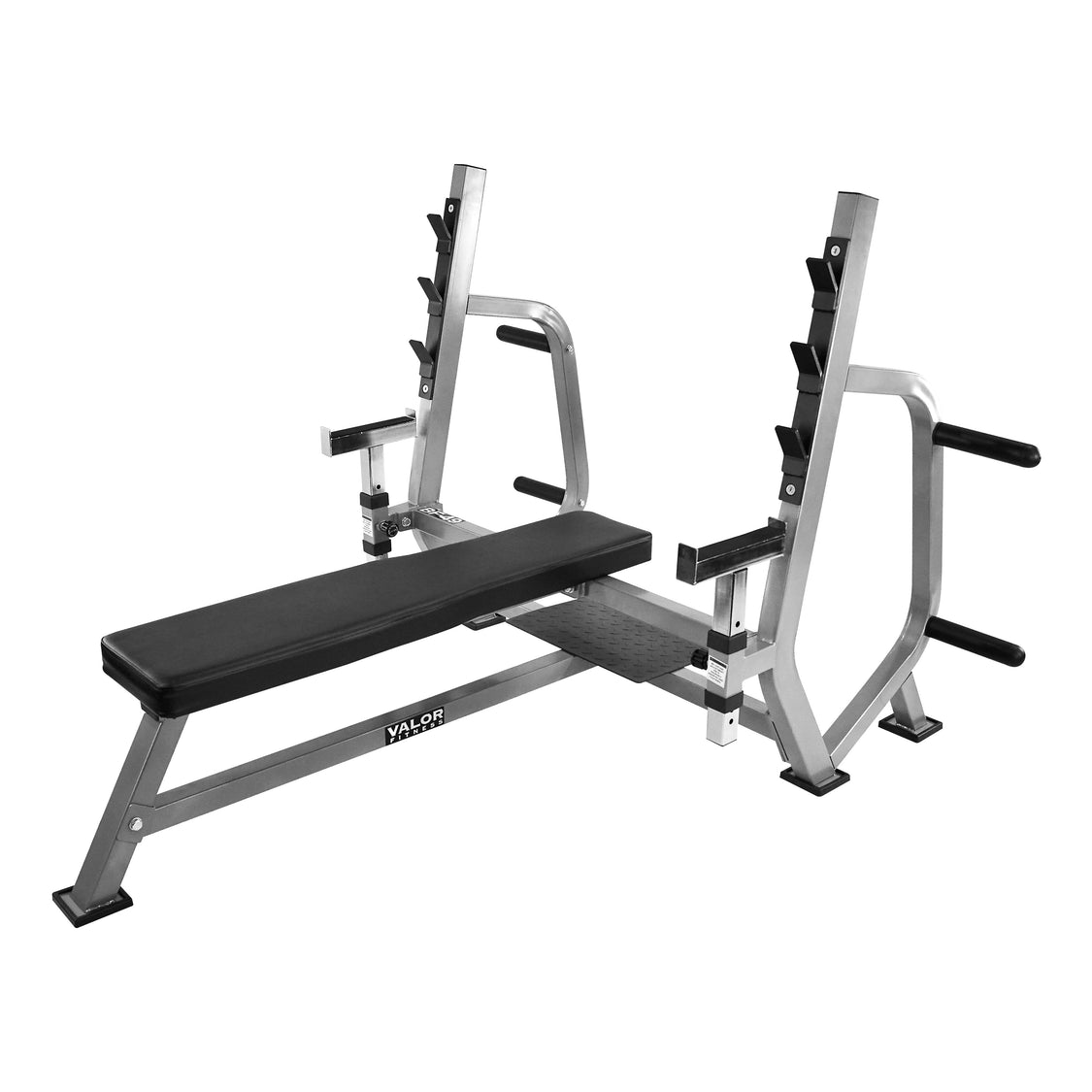 Bench Press Station w/ Storage, Safety Catches & Spotting – Valor Fitness