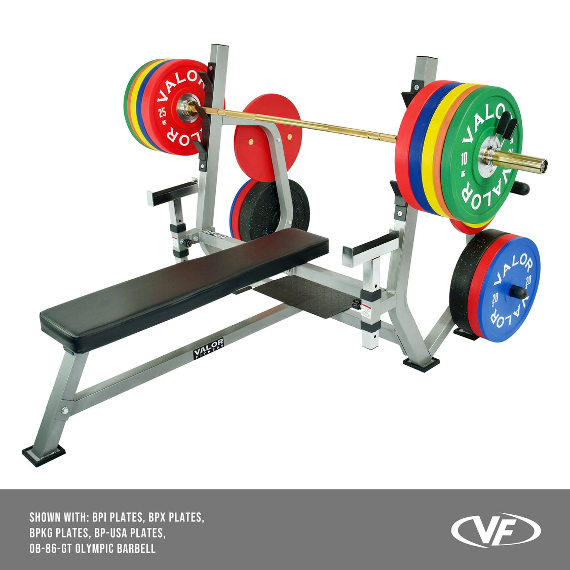 Bench Press Station w/ Storage, Safety Catches & Spotting – Valor Fitness