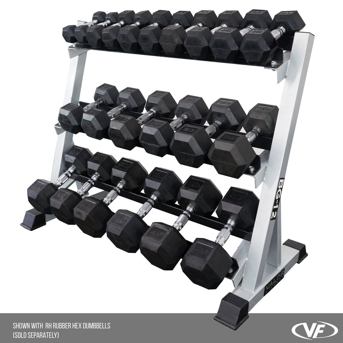 Compact 3-Tier Dumbbell Rack for Home Gyms – Valor Fitness