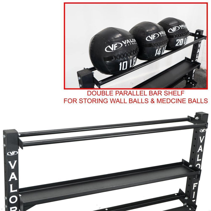 Multifunctional Storage Rack , 4-Tier | Valor Fitness BG-62