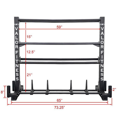 Multifunctional Storage Rack , 4-Tier | Valor Fitness BG-62