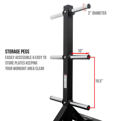 Bumper Plate Storage Tree | Valor Fitness BH-17