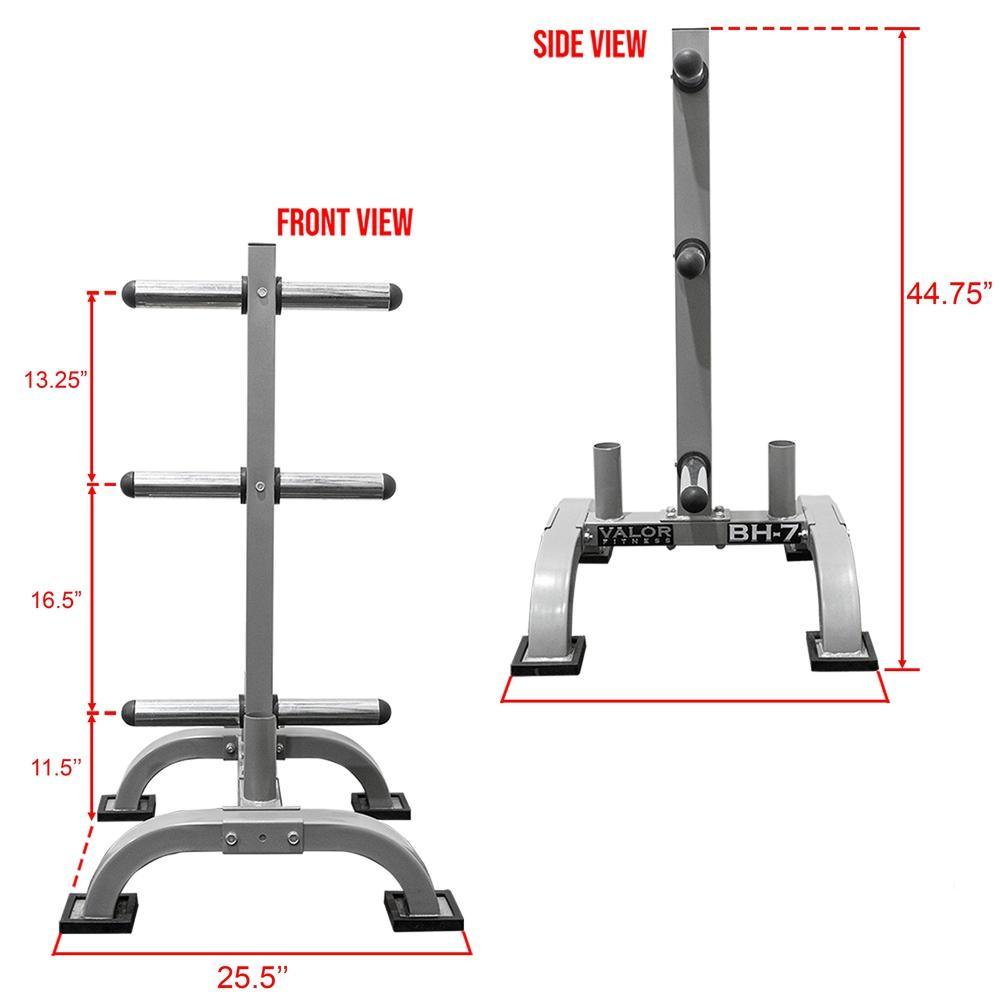 Olympic Bar & Plate Rack – Valor Fitness