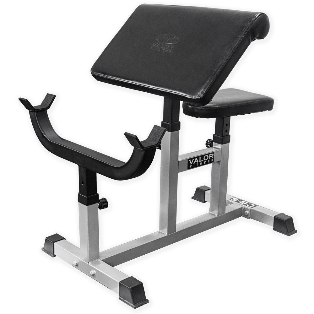 Adjustable Preacher Curl Bench for Biceps – Valor Fitness