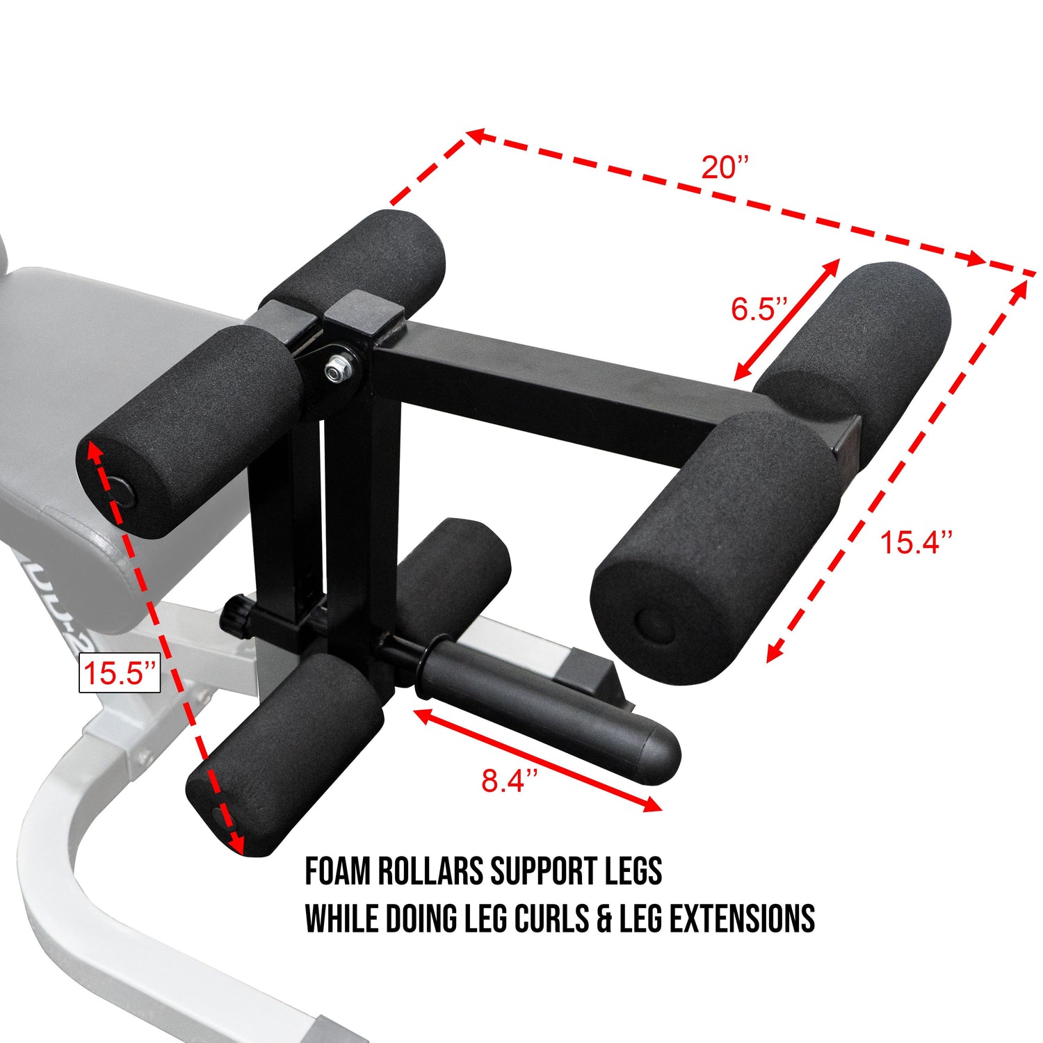 Leg Curl and Extension Attachment | Valor Fitness EX-1