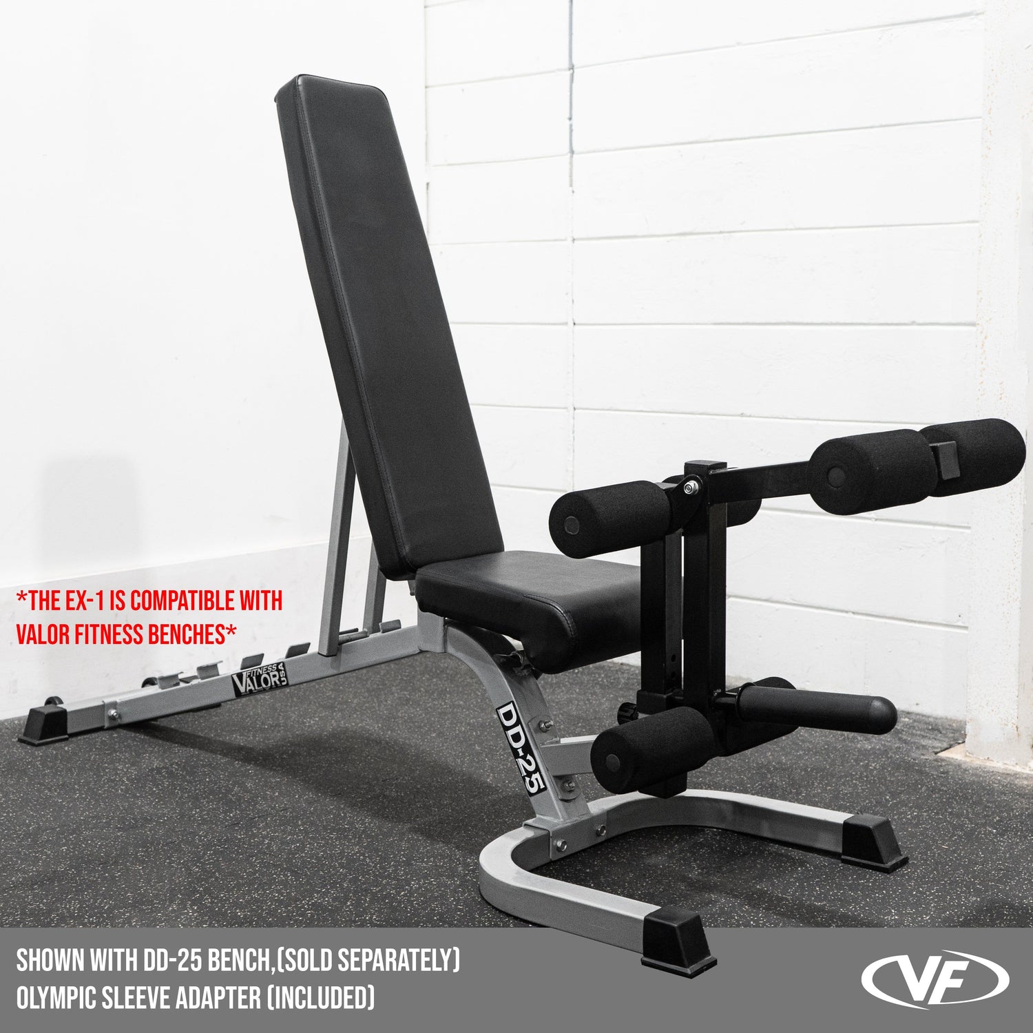 Leg Curl and Extension Attachment | Valor Fitness EX-1