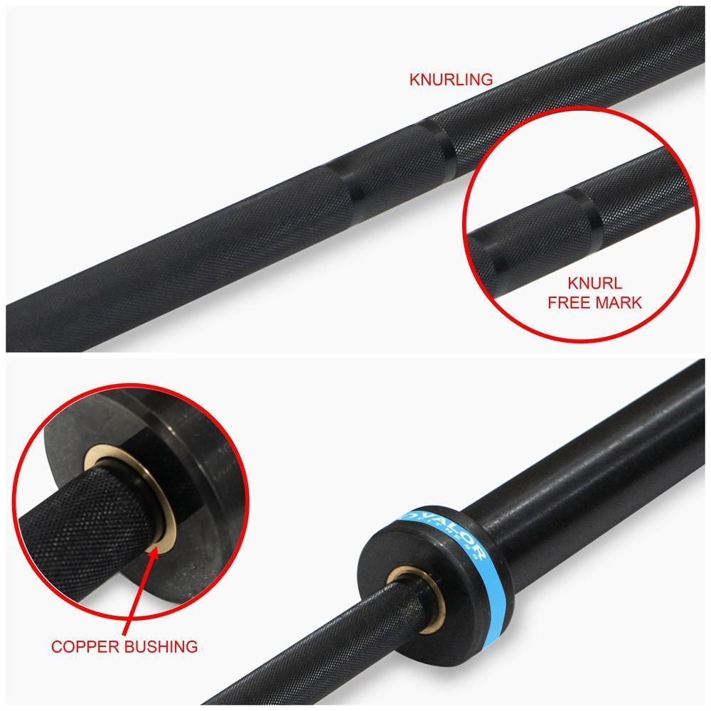 Black Olympic Bearing Barbell – Valor Fitness