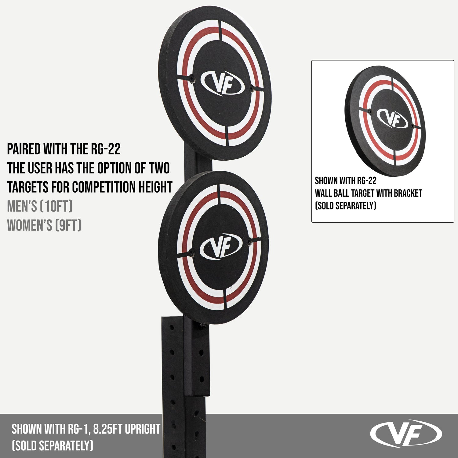 Wall Ball Target with Extension | Valor Fitness RG-12